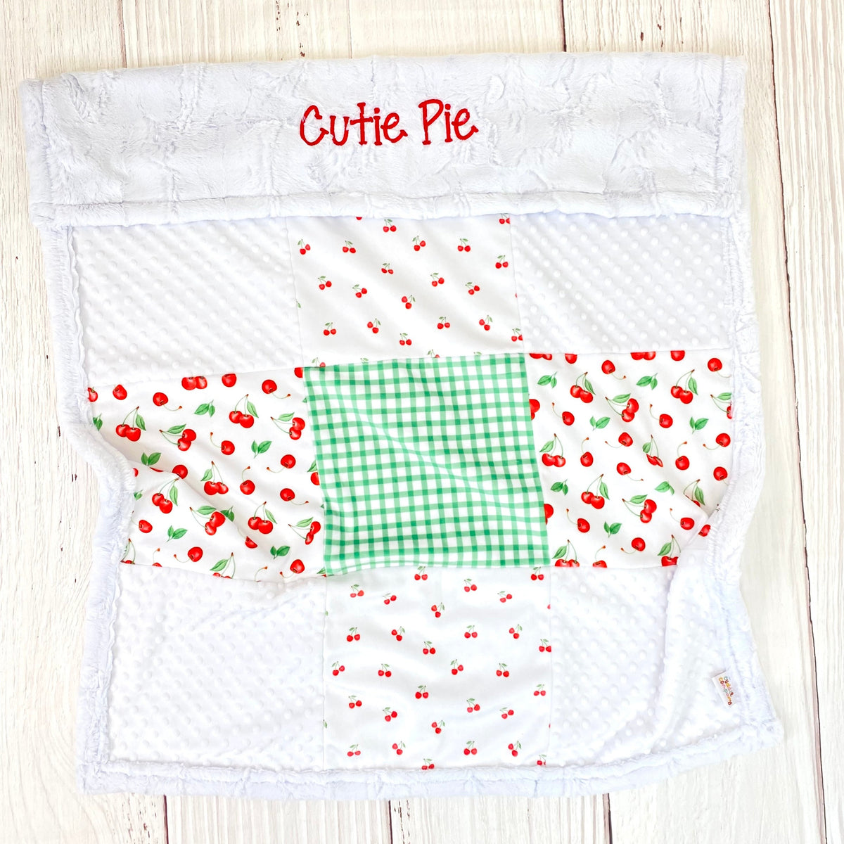 Cherry Bomb Cot Patchwork Blanket – The Cuddle Company